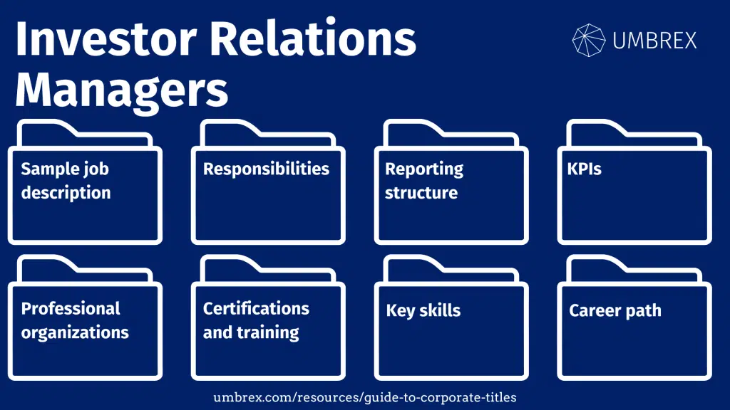 Investor Relations Managers | Umbrex