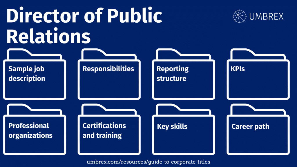 Director of Public Relations | Umbrex