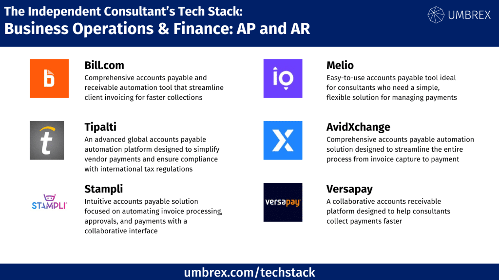 Accounts Payable and Receivable Tech Stack | Umbrex