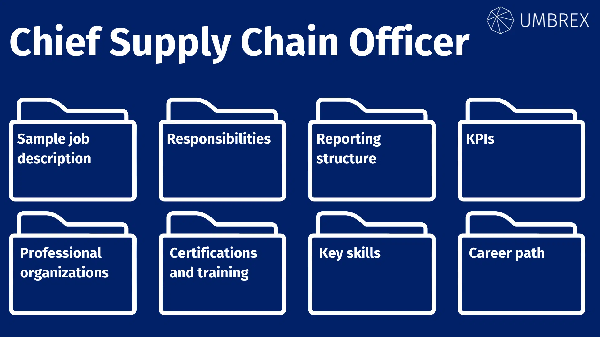 Chief Supply Chain Officer | Umbrex