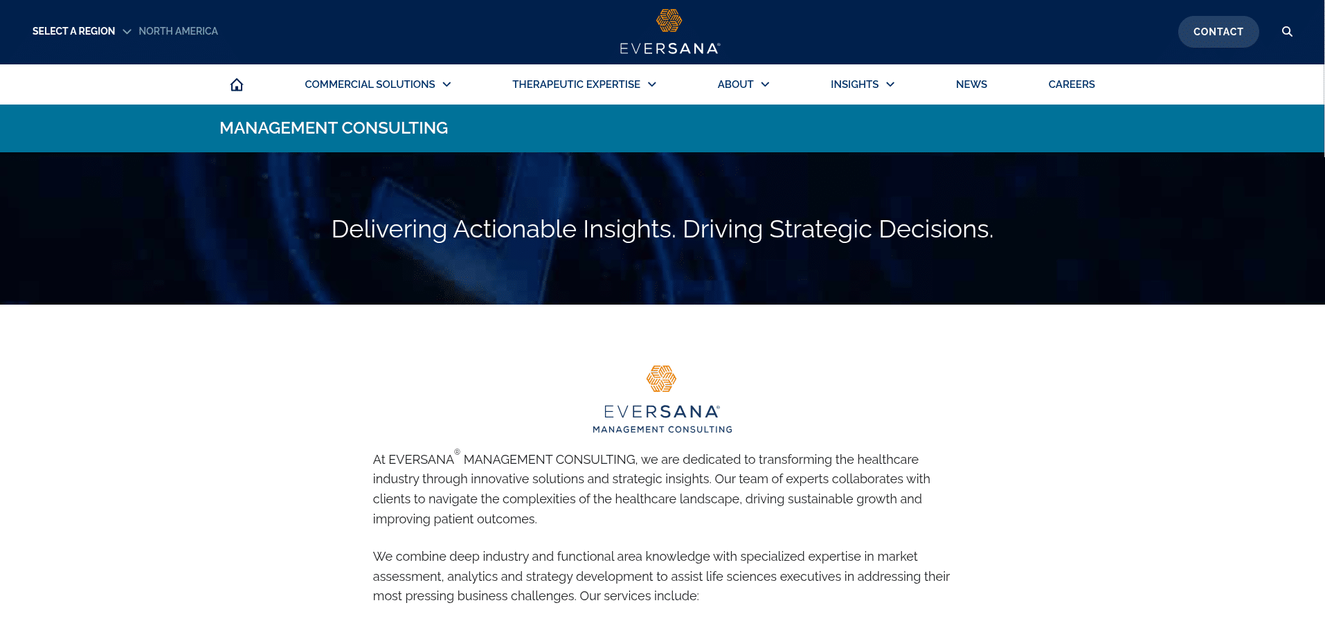 Profile of EVERSANA and EVERSANA CONSULTING | Umbrex